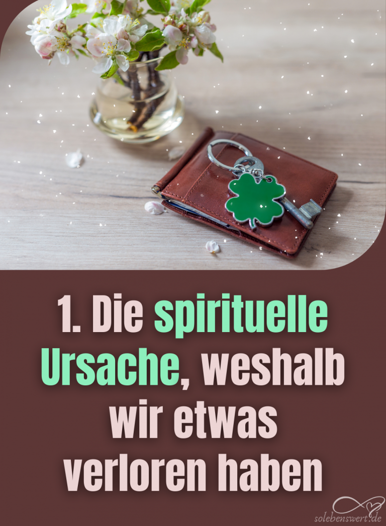 Kann ich einen verlorenen Gegenstand durch Gedankenkraft zurück ...