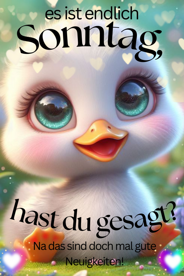50 goldige und lustige Sonntagsgrüße als Bild zum Versenden für dich ...
