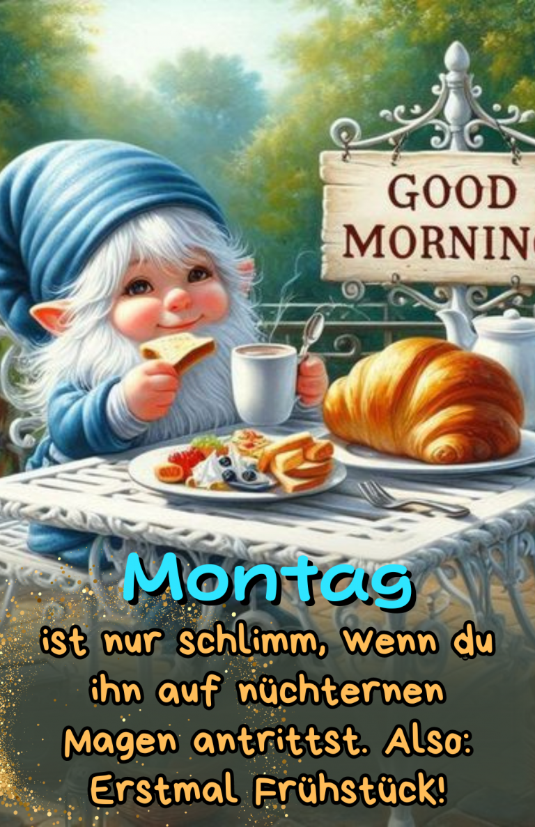 50 goldige und lustige Montagsgrüße als Bild zum Versenden! Guten ...