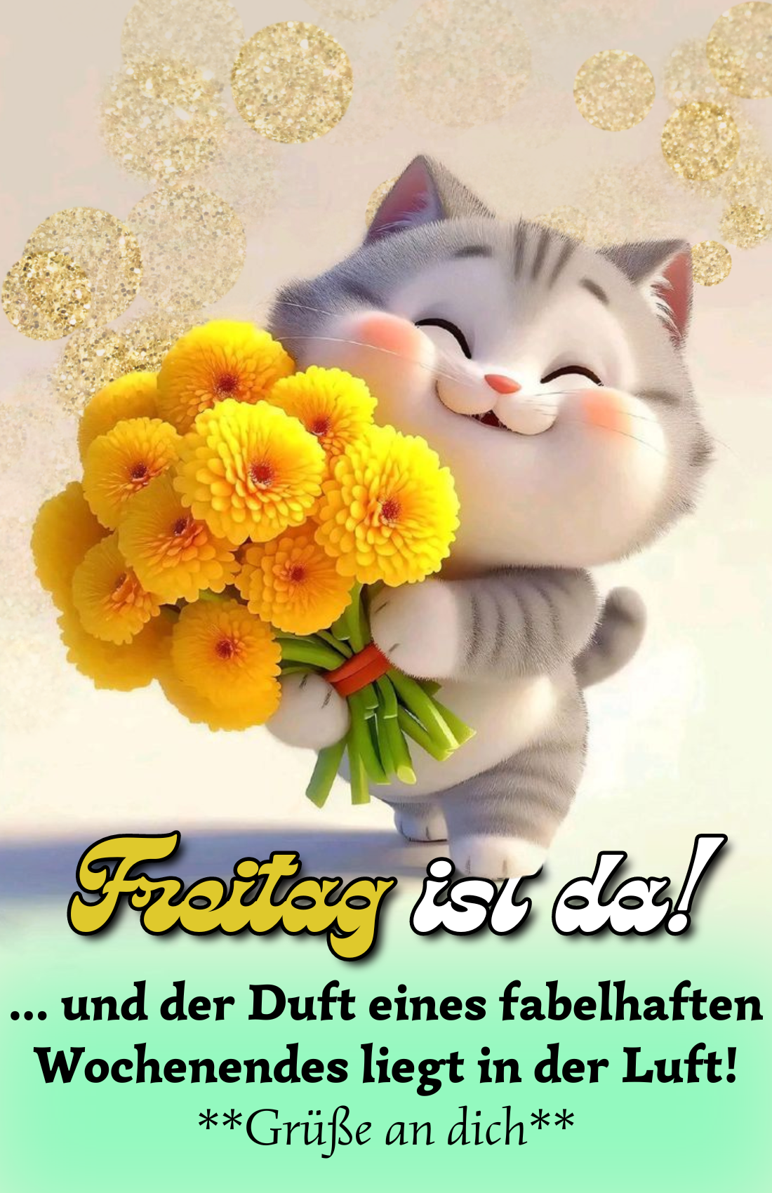 NEU 50 lustige Freitags Grüße als Bild zum Versenden für dich! Guten ...