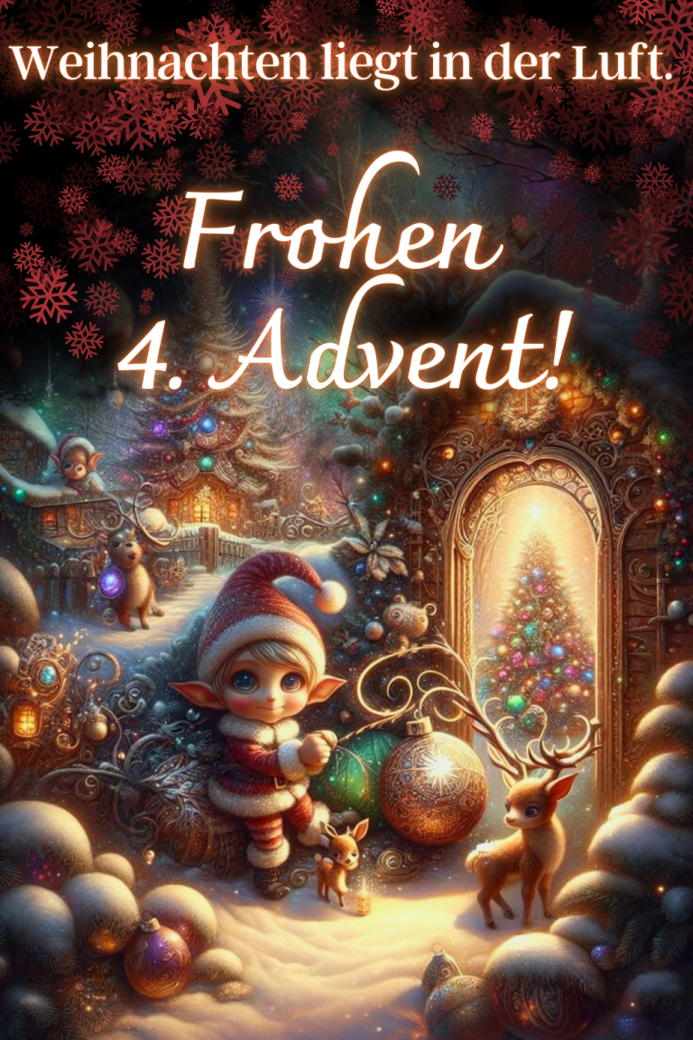 Schönen 1. 2. 3. 4. Advent Grüße neu zum Versenden – Weihnachtszeit Grußbild Spruch - solebenswert