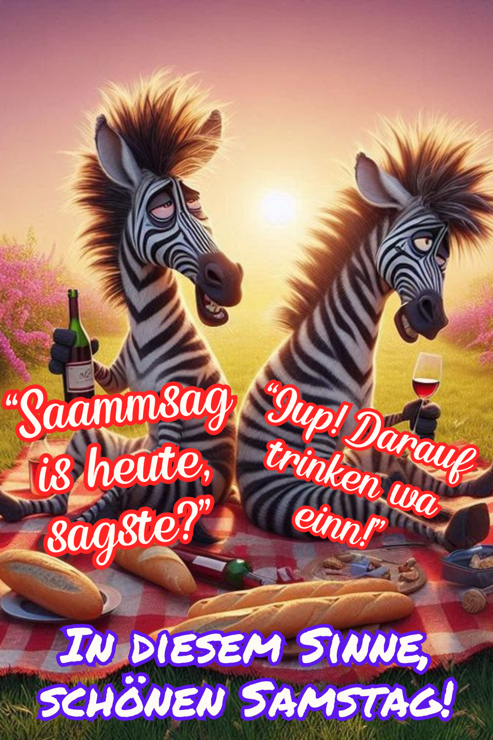 50 lustige Samstagsgrüße als Bild zum Versenden für dich! Guten Morgen ...