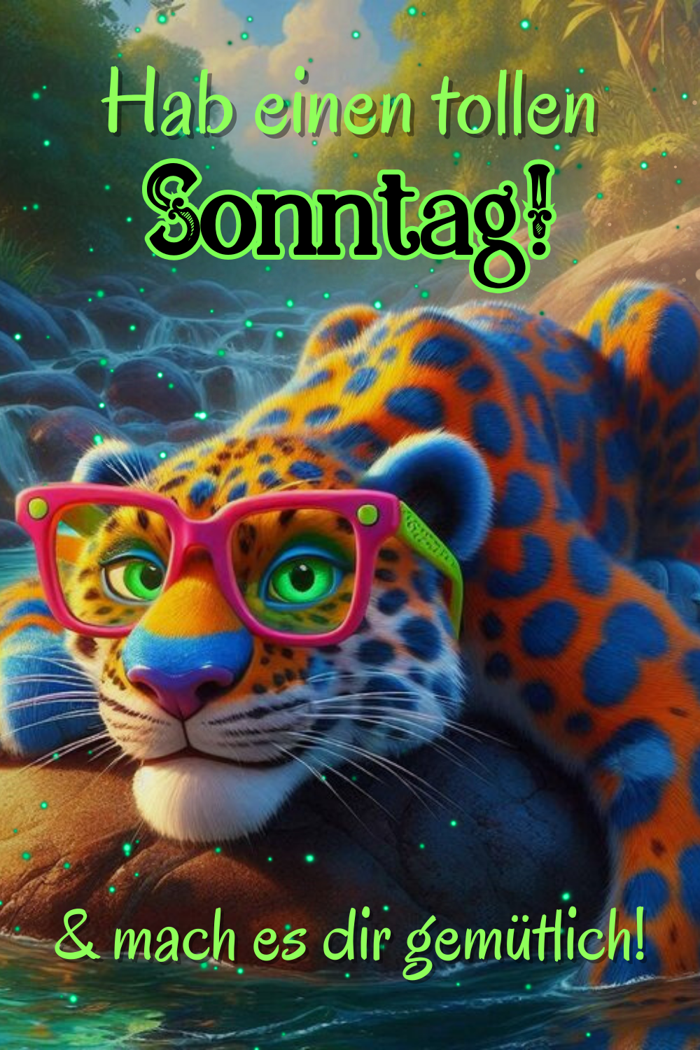 Elegantes Lustige Sonntagsgre Kostenlos Bild