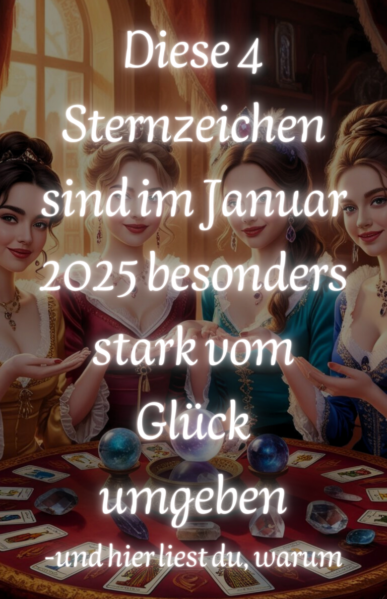 Diese 4 Sternzeichen sind im Januar 2025 besonders stark vom Glück ...